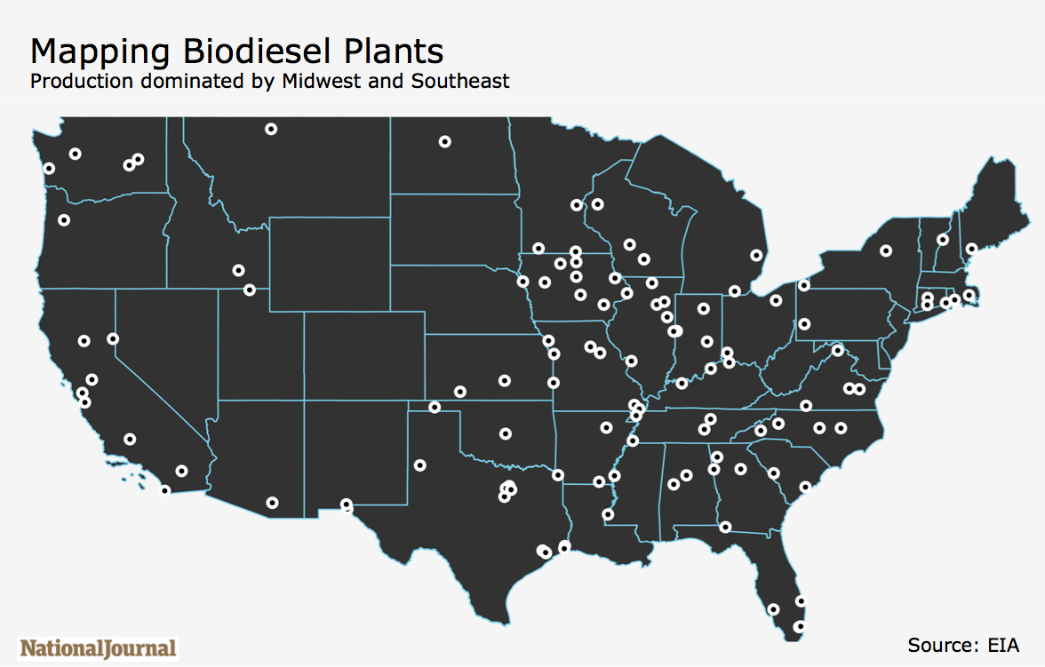 Mapping Biodiesel Plants