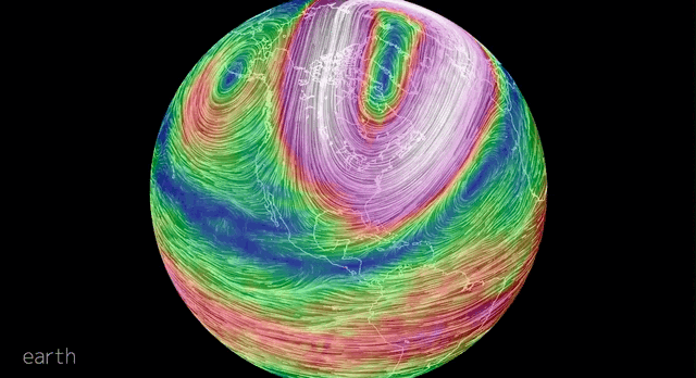 An Insanely Beautiful Visualization of the Polar Vortex