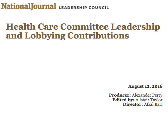 Health Care Committee Leadership and Lobbying Contributions