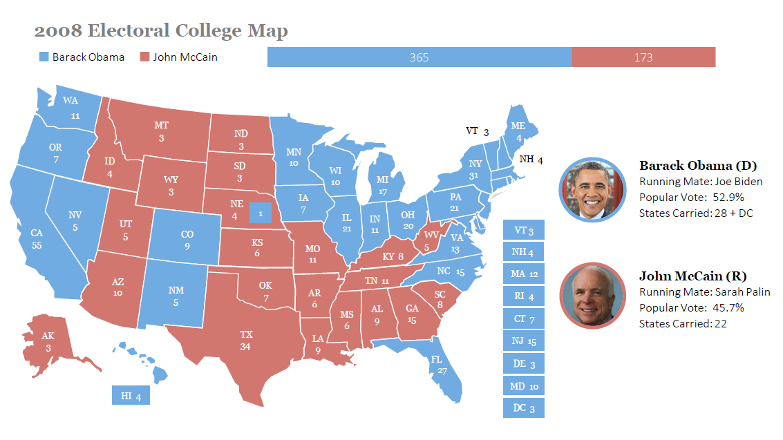 2016 Electoral College map