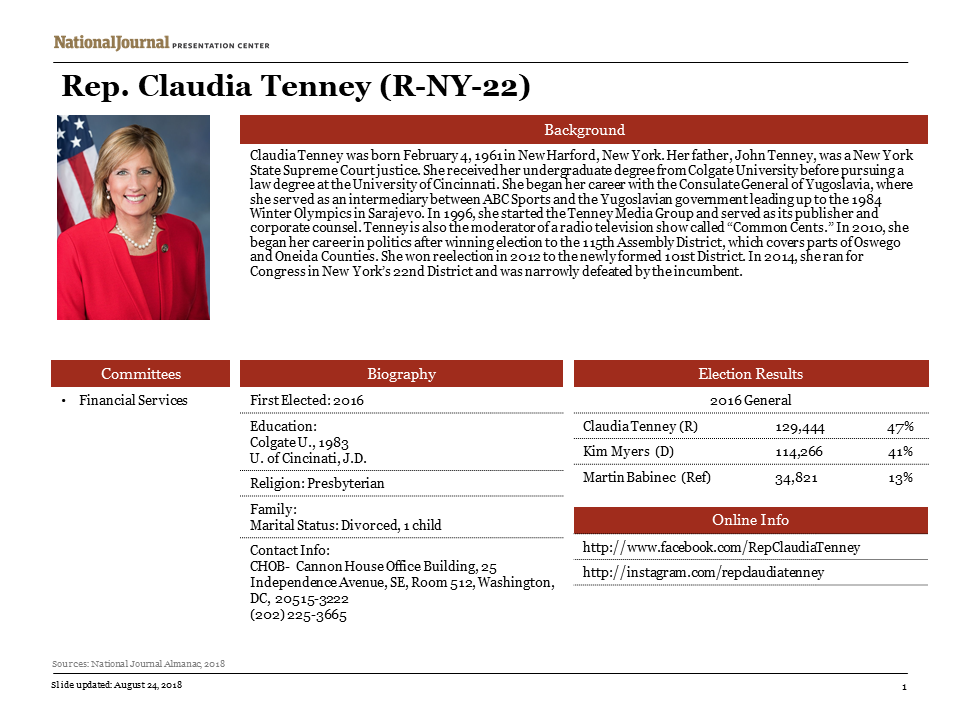 Rep. Claudia Tenney profile