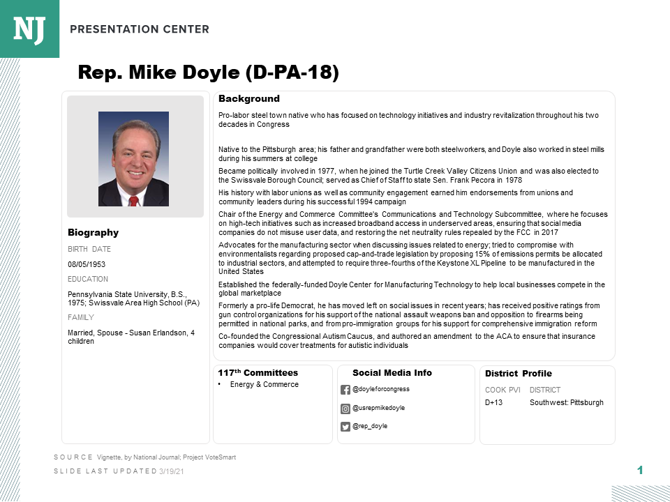 Rep. Mike Doyle (D-PA-18)