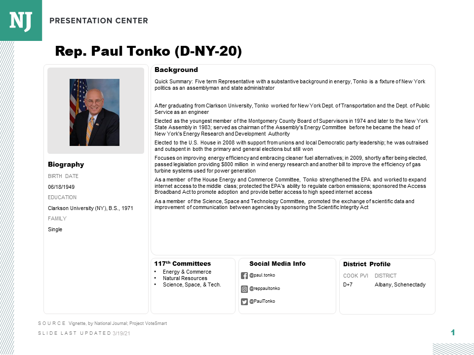 Rep. Paul Tonko (D-NY-20)