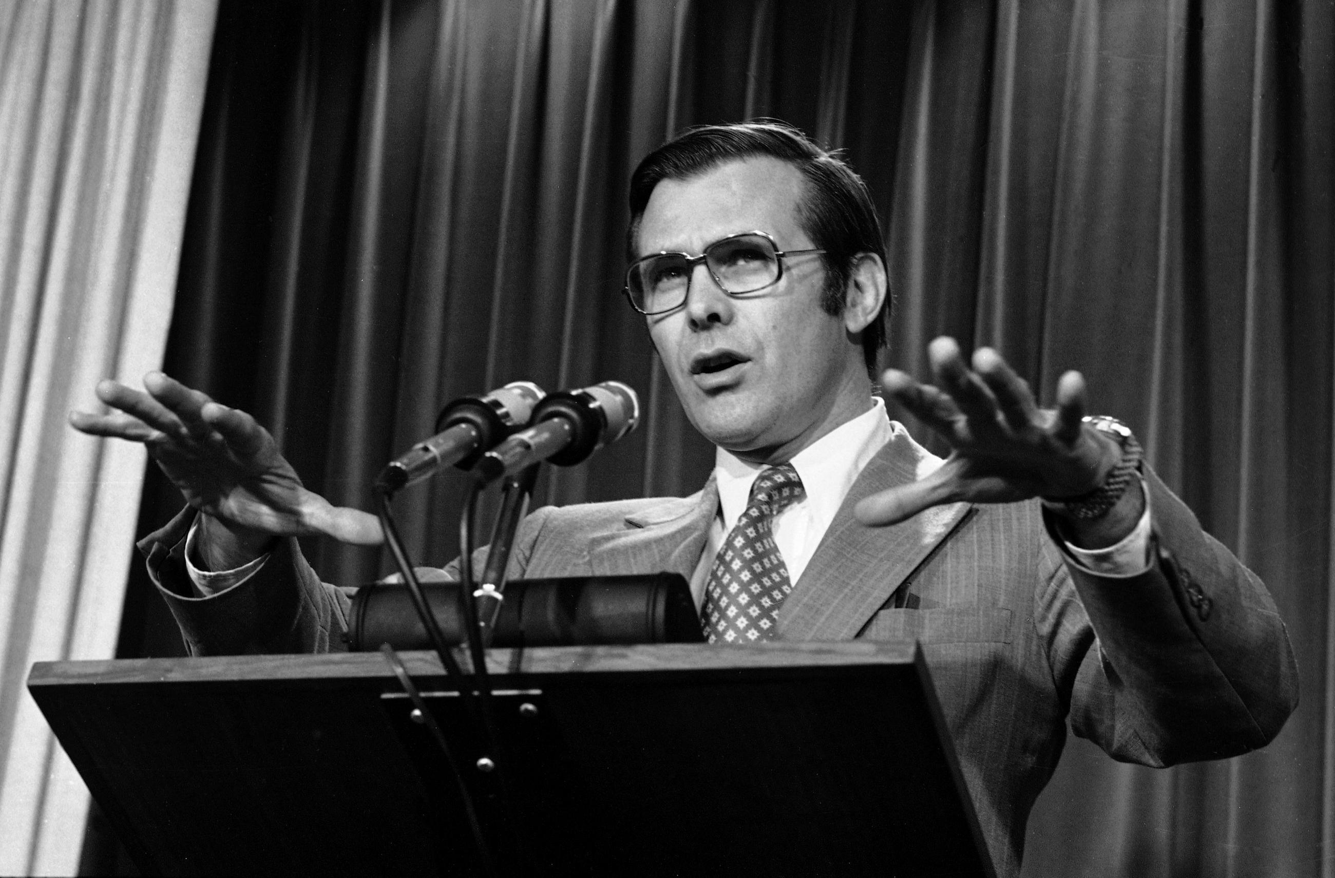 Rumsfeld was prickly, controversial—and formidable