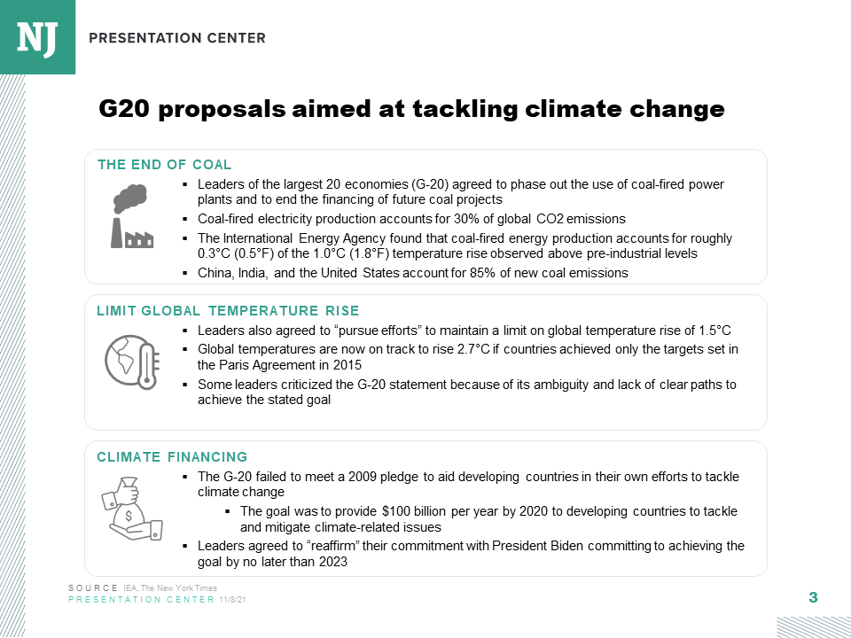 G20 climate, trade, and finance discussions