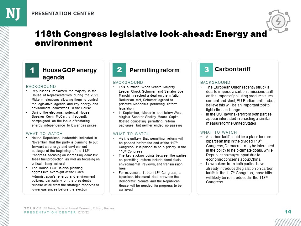 117th Congress recap and 118th look-ahead - Energy and Environment