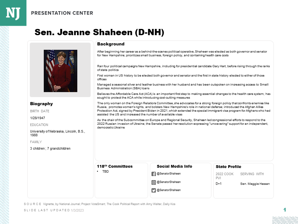 Sen. Jeanne Shaheen (D-NH)