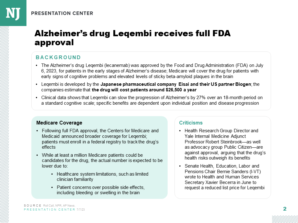 The FDA’s approval of Leqembi