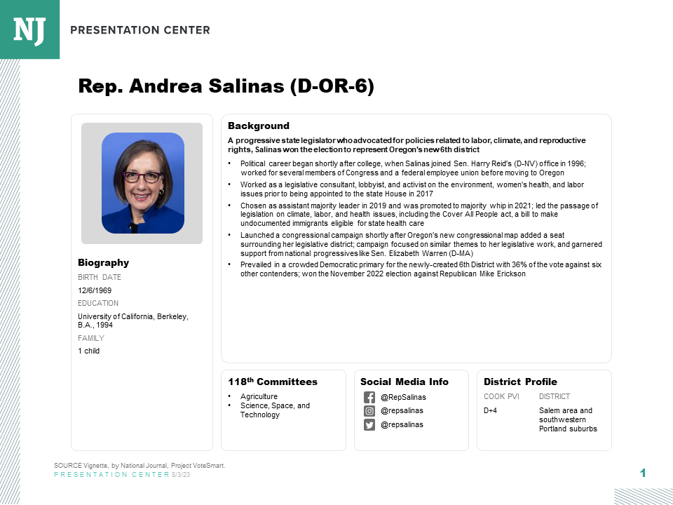 Rep. Andrea Salinas (D-OR-6)