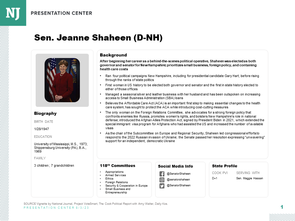 Sen. Jeanne Shaheen (D-NH)