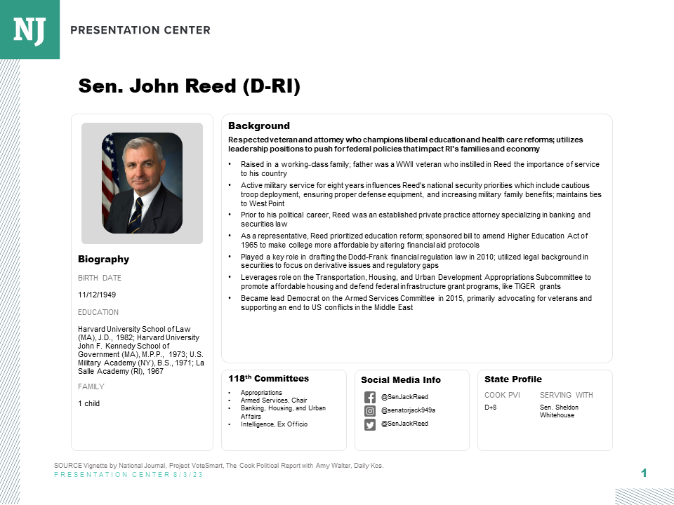 Sen. John Reed (D-RI)
