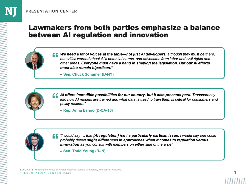 Perspectives on AI regulation