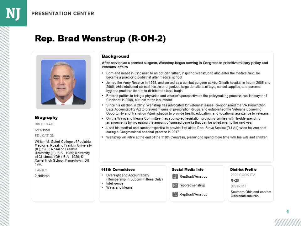 Rep. Brad Wenstrup (R-OH-2)