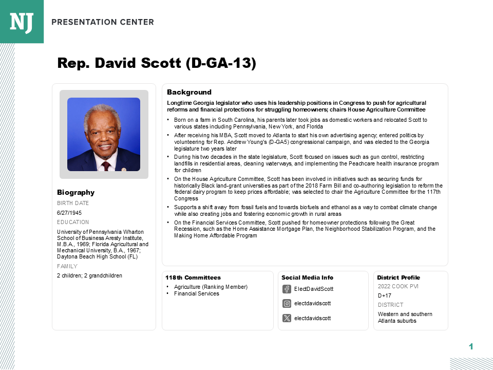 Rep. David Scott (D-GA-13)