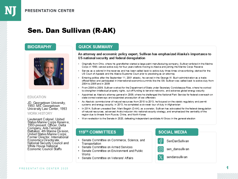 Sen. Dan Sullivan (R-AK)