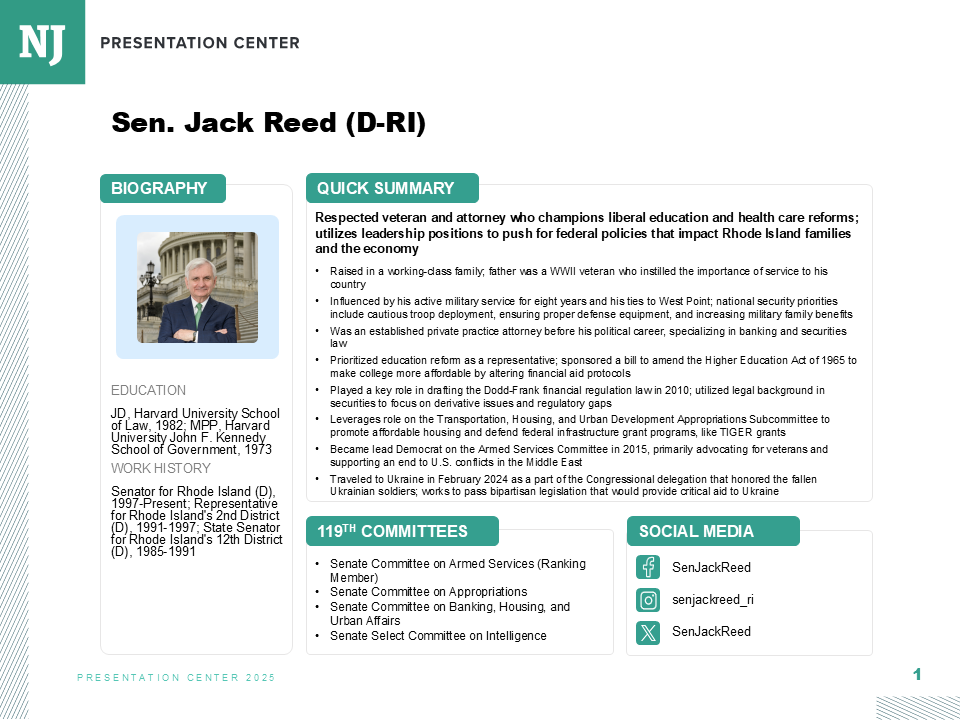 Sen. Jack Reed (D-RI)