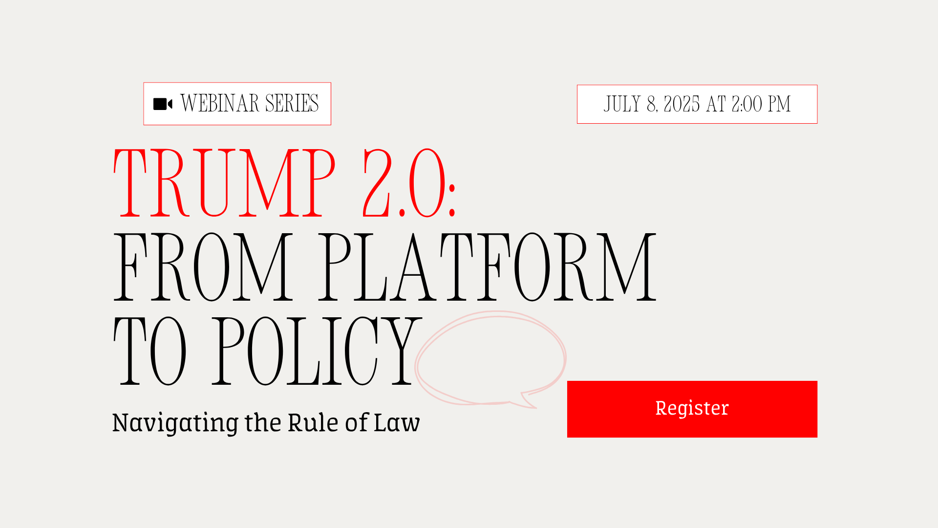 Trump 2.0: From Platform to Policy | Navigating the Rule of Law